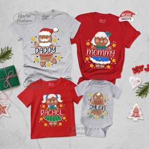 Custom Matching Family Christmas Shirt, Custom Gingerbread Christmas ...
