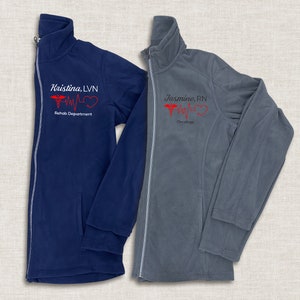 Custom Embroidered Medical Assistant Jacket, Personalized Nurse Fleece ...