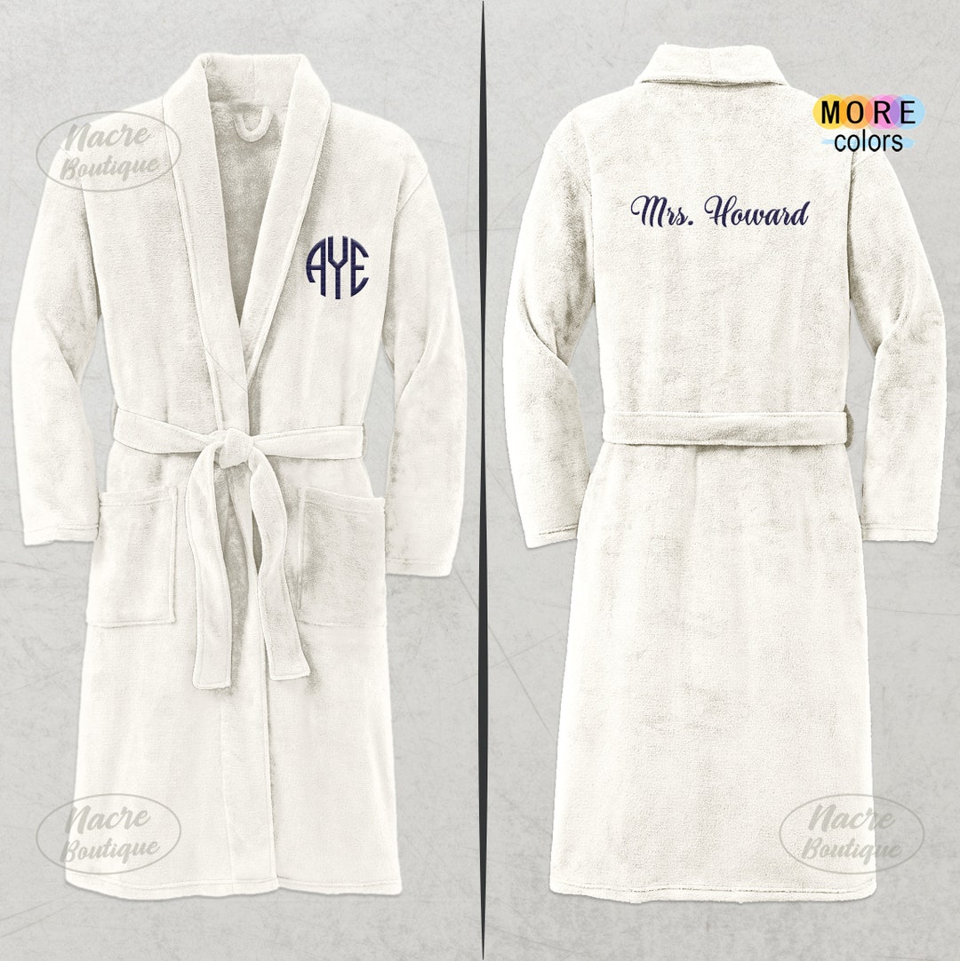 Custom Embroidered Robe, Personalized Robe, Mr and Mrs Robes ...