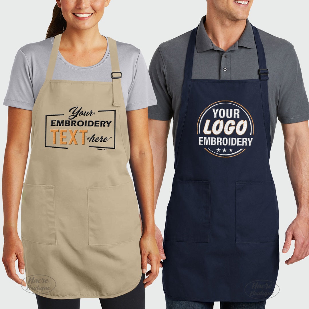 Custom Embroidered Apron Custom Monogrammed Apron Custom - Etsy