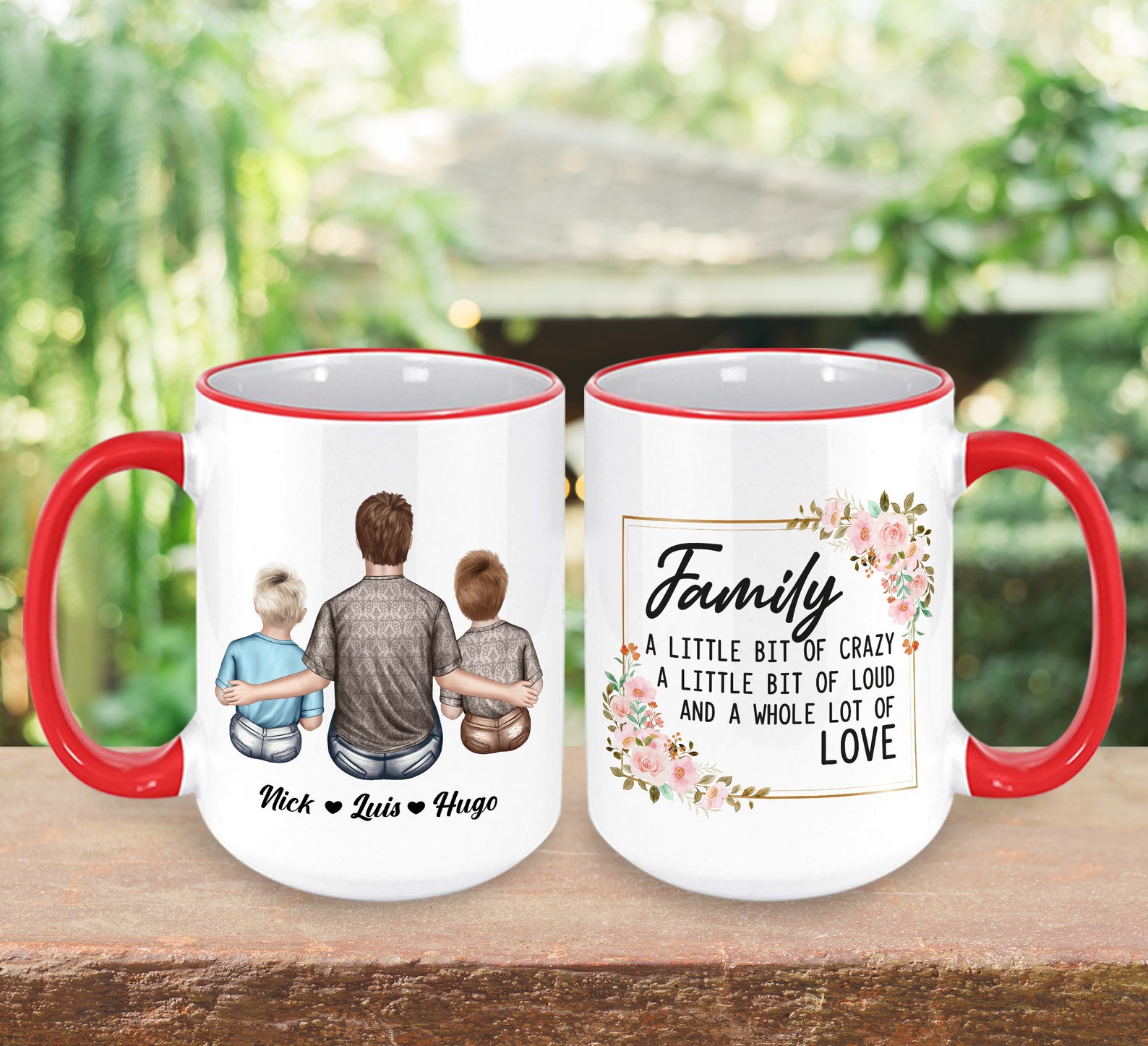 Personalized Family Mug Custom Family Portrait Mug - Etsy