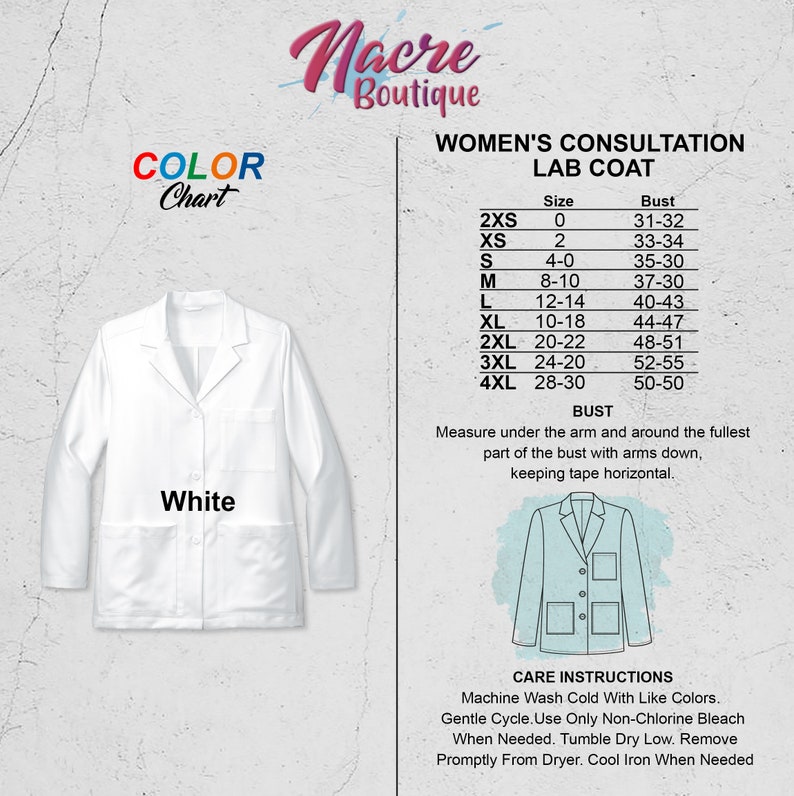 Custom Lab Coat Embroidered Medical Lab Coat Custom Womens - Etsy