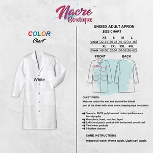 Custom Lab Coat, Embroidered Medical Lab Coat, Personalized Lab Coat ...