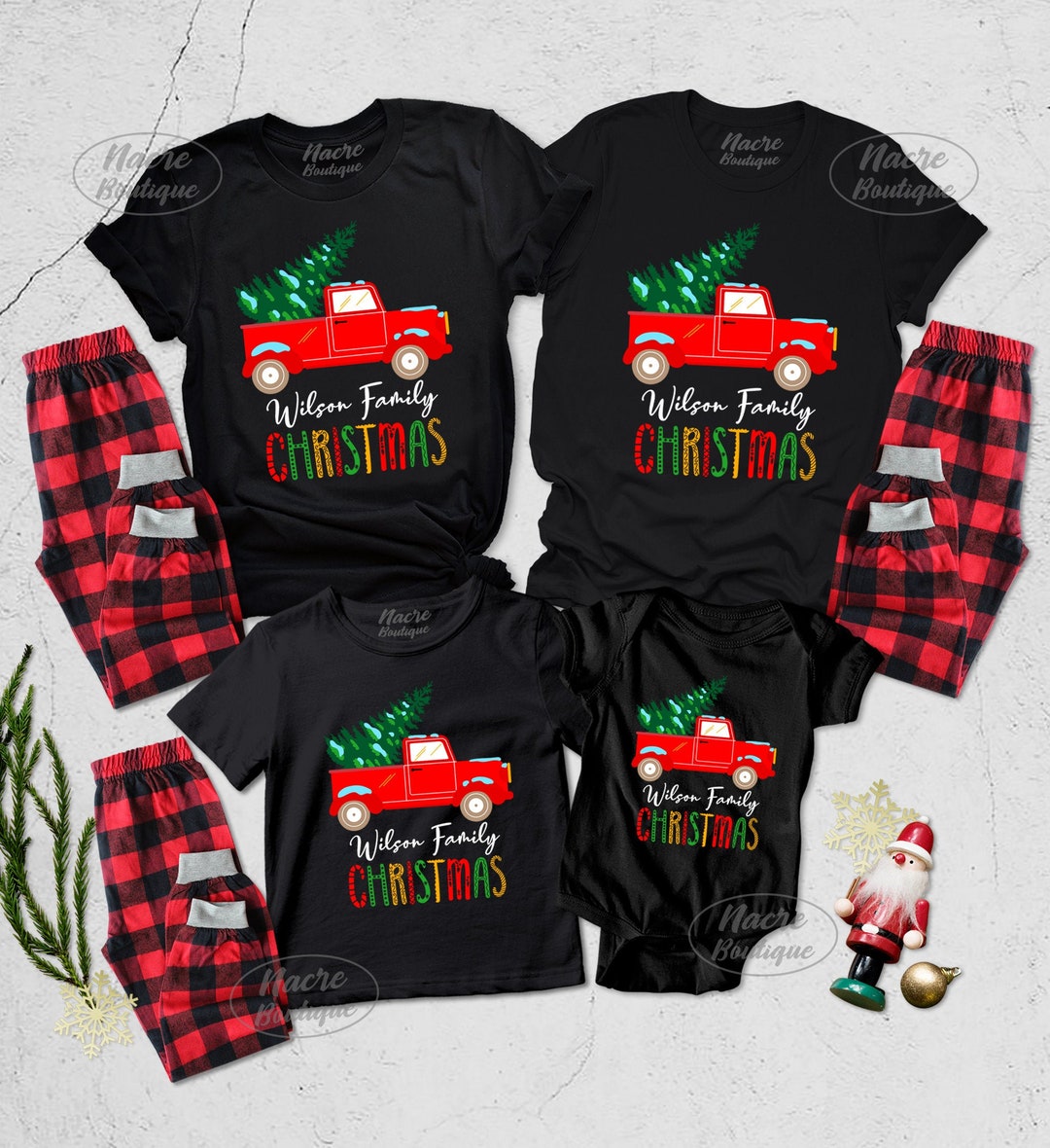 Personalized Family Christmas Shirt, Custom Matching Family Christmas ...