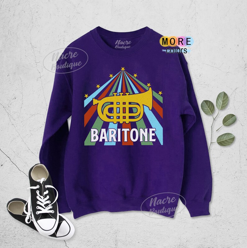 Baritone Shirt Music Sweatshirt Baritone Horn Instrument | Etsy