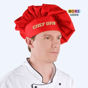 Personalized Embroidered Chef Hat, Custom Chef Hat, Adjustable Back ...