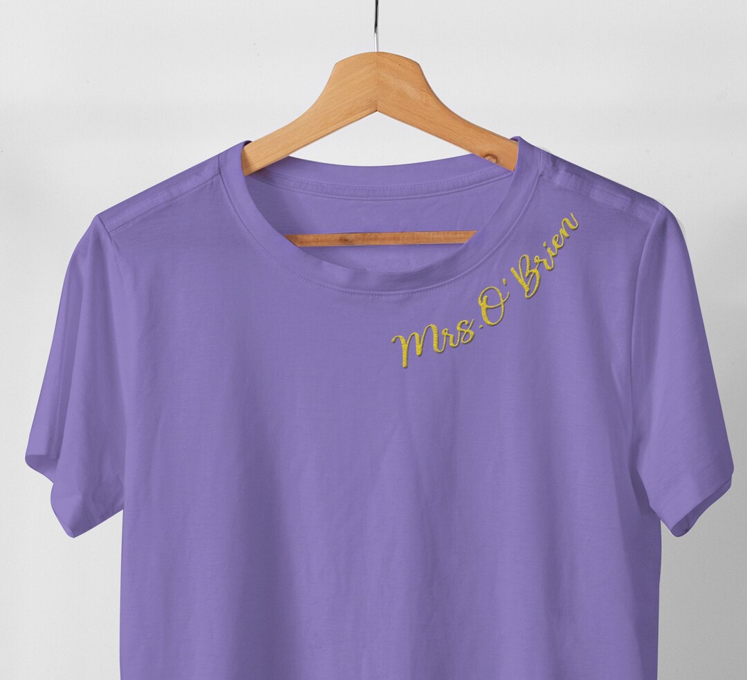 Custom Embroidered Collar Shirt, Embroidery Name Shirt, Personalized ...