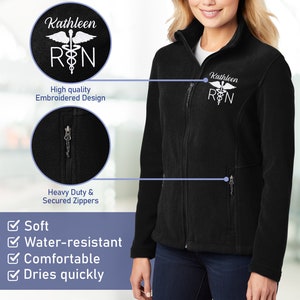 Personalized Embroidered Medical Assistant Jacket, Custom Nurse Fleece ...