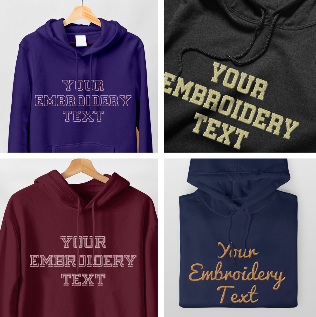 Custom Embroidered Hoodies, Customized Embroidered Pullover ...