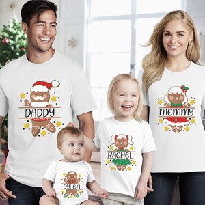 Custom Matching Family Christmas Shirt, Custom Gingerbread Christmas ...