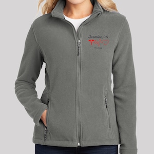 Personalized Embroidered Medical Assistant Jacket, Custom Nurse Fleece ...