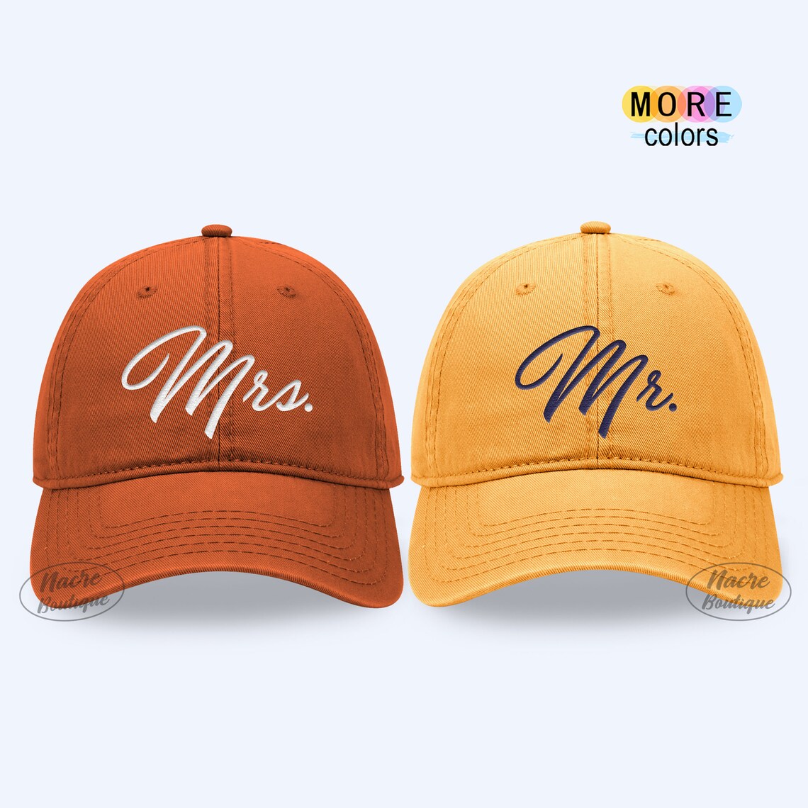 Mr and Mrs Hats, Embroidered Dad Cap, Mr Mrs Hats, Newlywed Gift ...