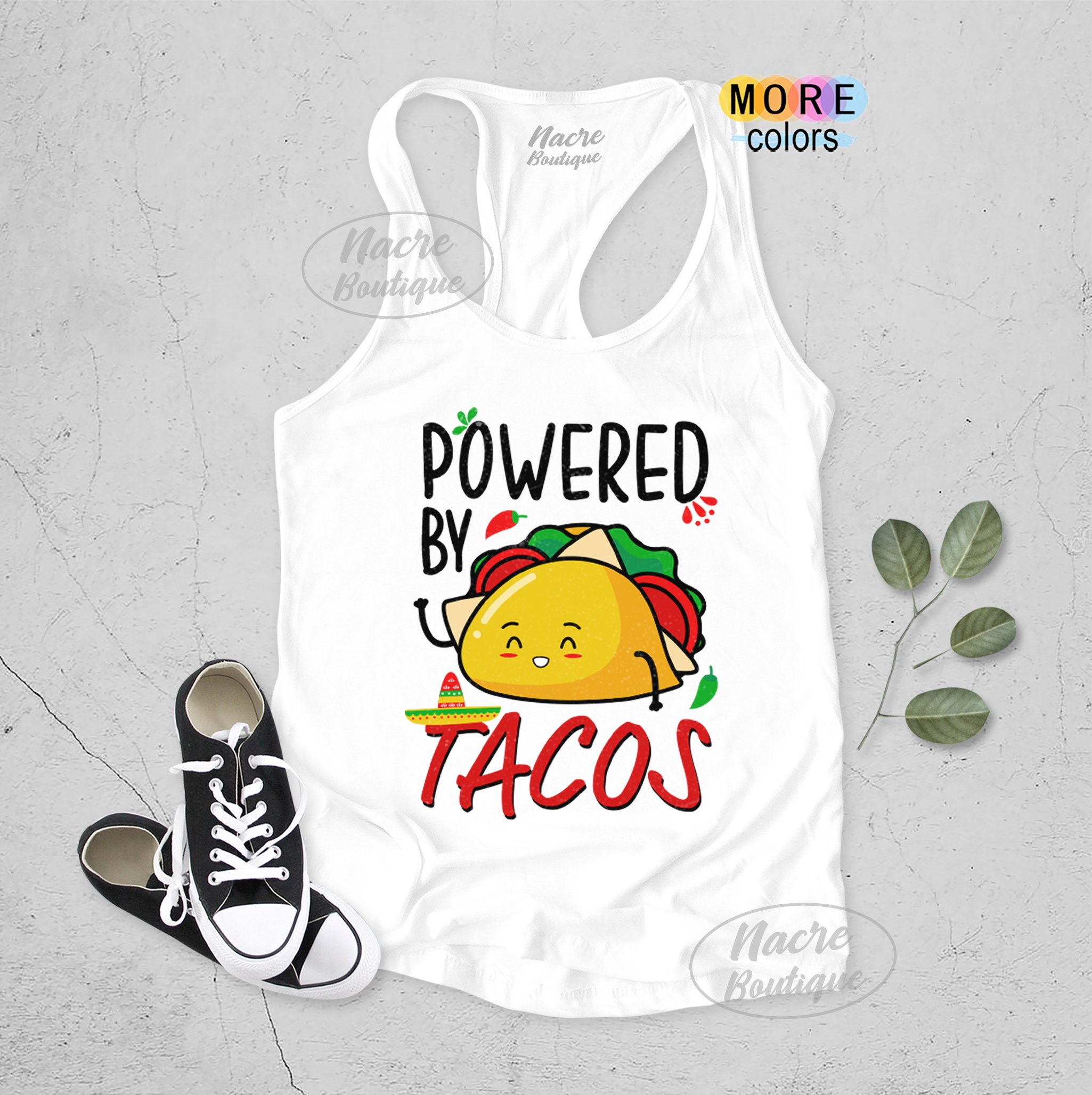 Powered by Tacos Cute Funny Taco Shirt Taco Gifts Foodie - Etsy