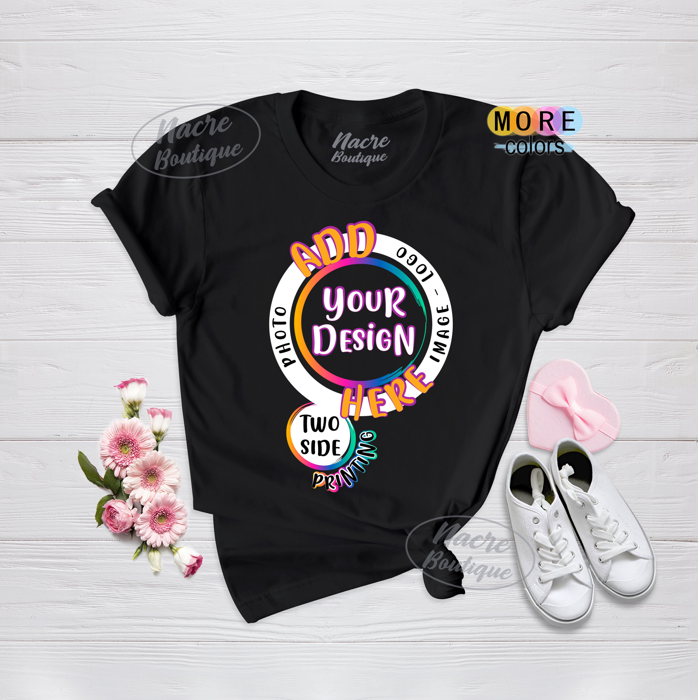 Custom Shirts Add Your Image Shirt Add Your Logo Shirt | Etsy