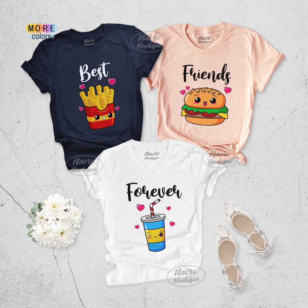 Best Friends Forever Shirt, BFF Shirt, Besties Shirt, Junk Food Shirt ...