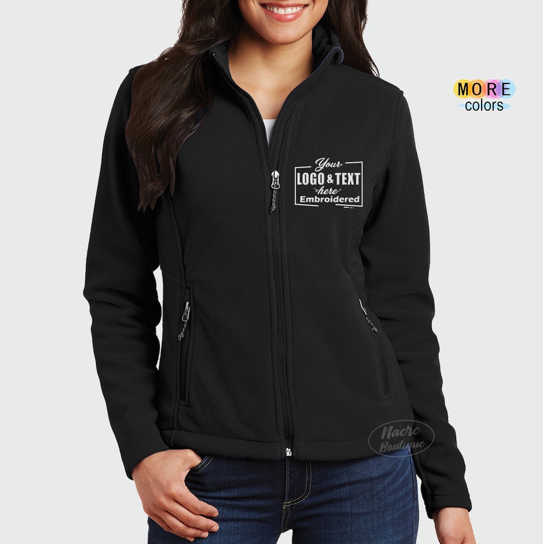 Personalized Ladies Full Zip up Jacket, Custom Monogrammed Jacket ...