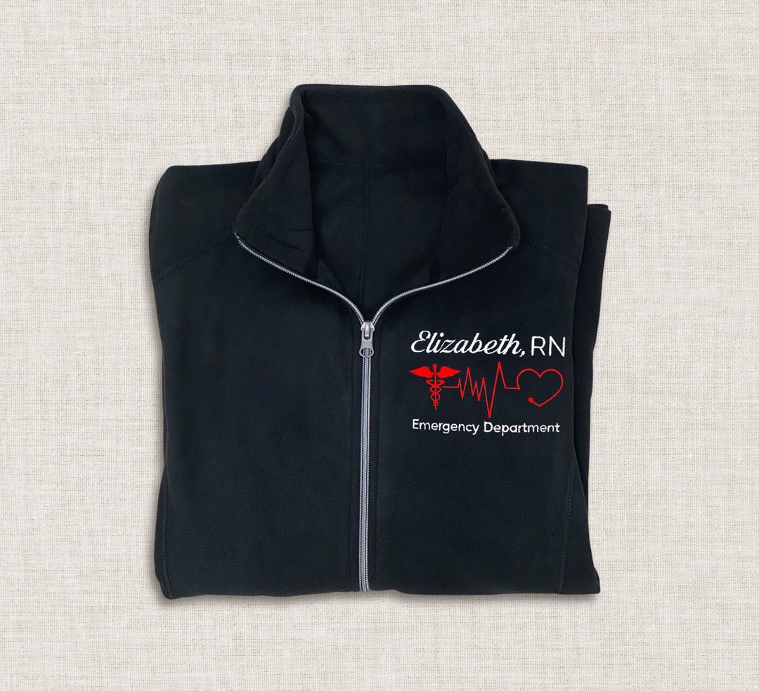 Custom Embroidered Medical Assistant Jacket, Personalized Nurse Fleece ...