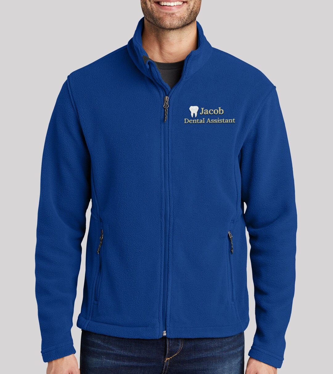 Personalized Embroidered Dental Assistant Jacket, Custom Dental ...