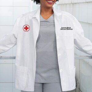 Custom Lab Coat Embroidered Medical Lab Coat Custom Women - Etsy