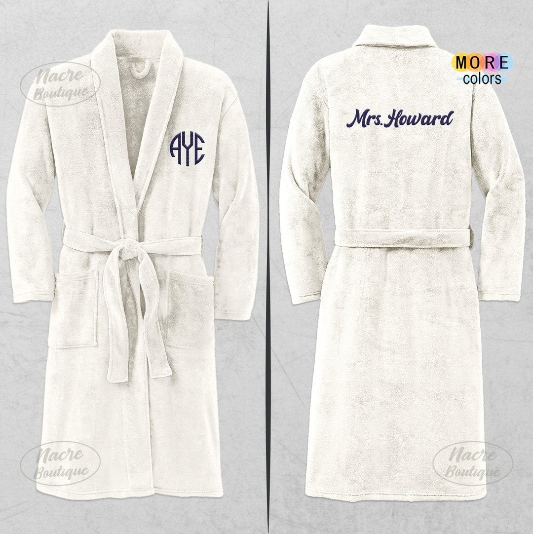 Custom Embroidered Robe, Personalized Robe, Mr and Mrs Robes ...