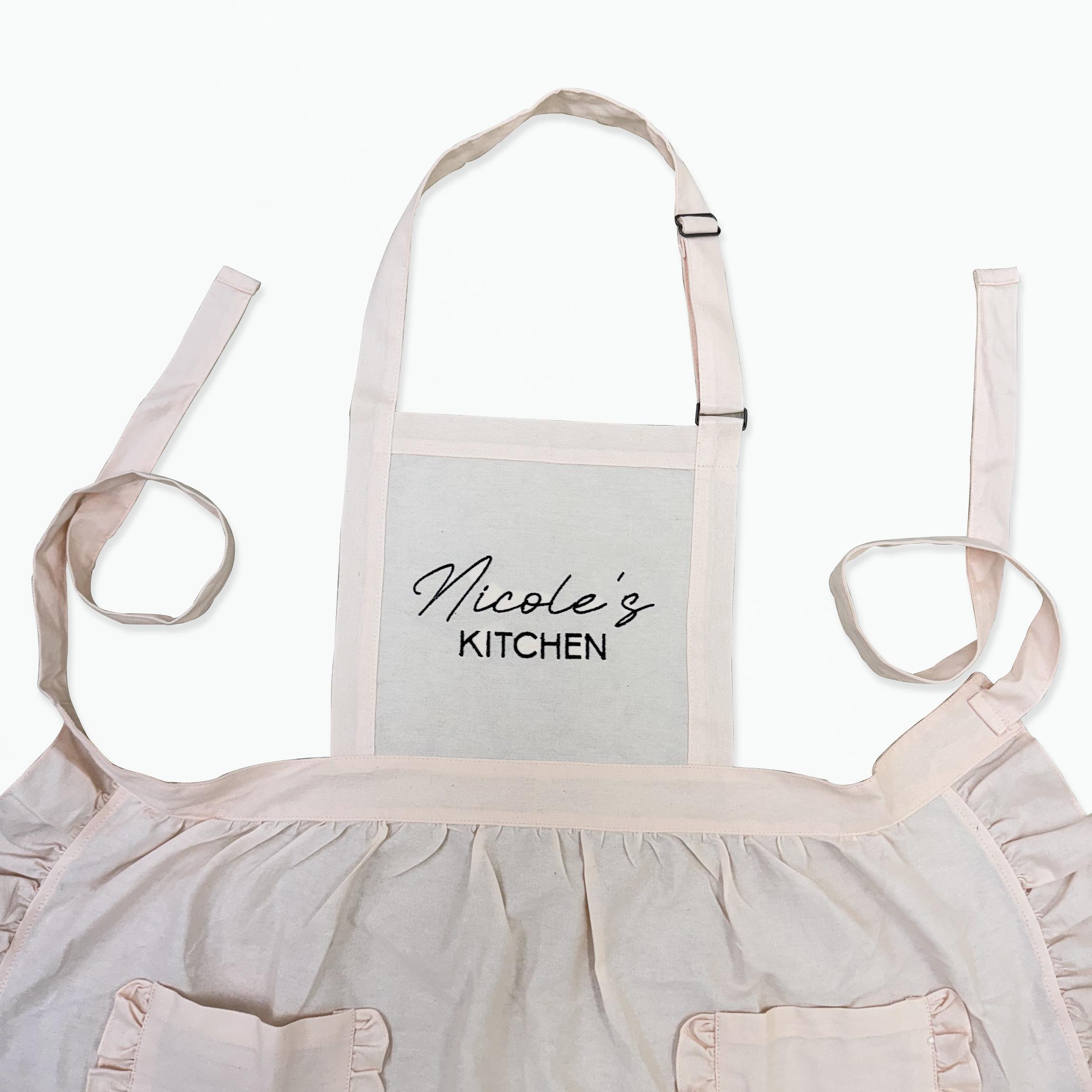 Custom Ruffled Aprons for Womens, Aprons With Pockets, Cute Hostess ...