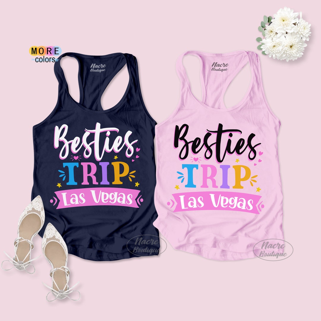 Personalized Besties Trip Tanks, Best Friends Vacation Tanks, Girls ...
