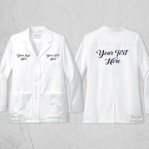 Custom Lab Coat Embroidered Medical Lab Coat Custom Women - Etsy