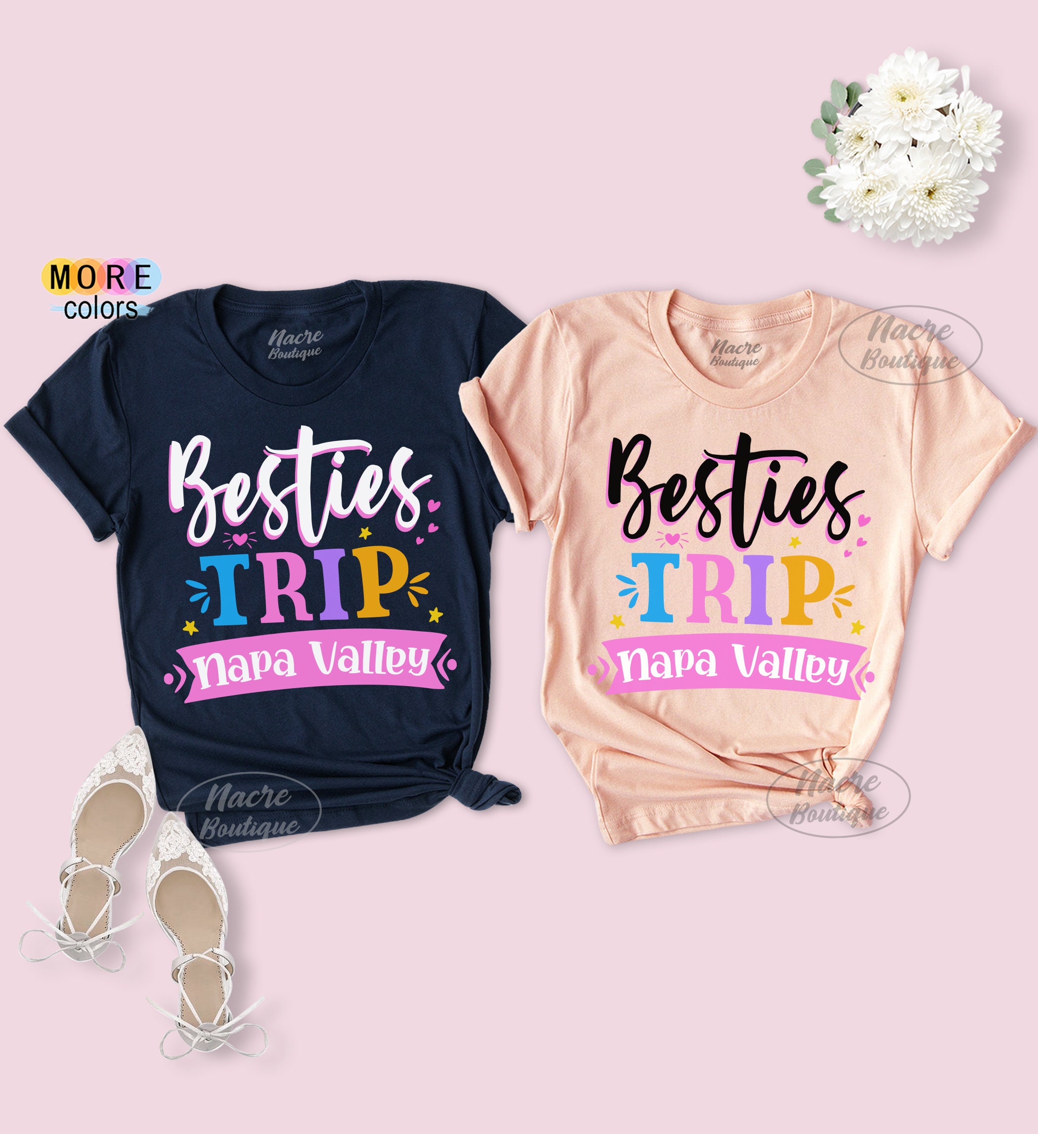Personalized Besties Trip Shirt Best Friends Vacation Shirt | Etsy
