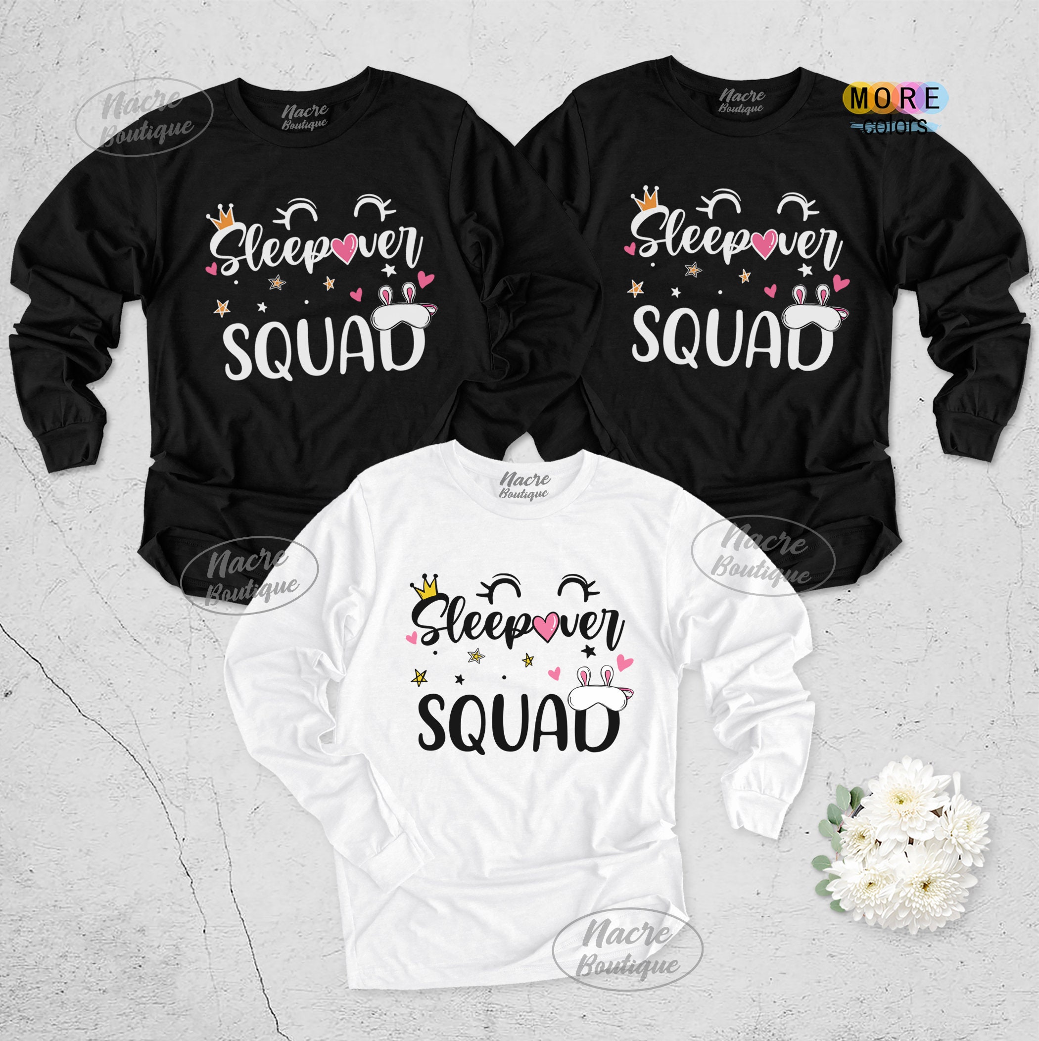 Sleepover Squad Shirts Slumber Party Shirt T For Girl Etsy