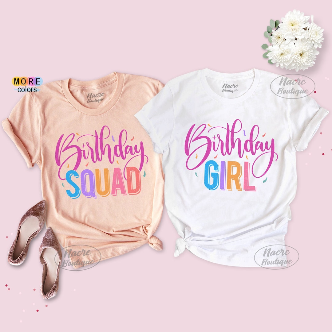 Birthday Party Shirts, Birthday Squad Shirts, Birthday Girls Shirt ...