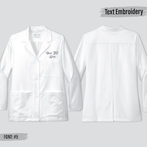 Custom Lab Coat, Embroidered Medical Lab Coat, Custom Women Lab Coat ...