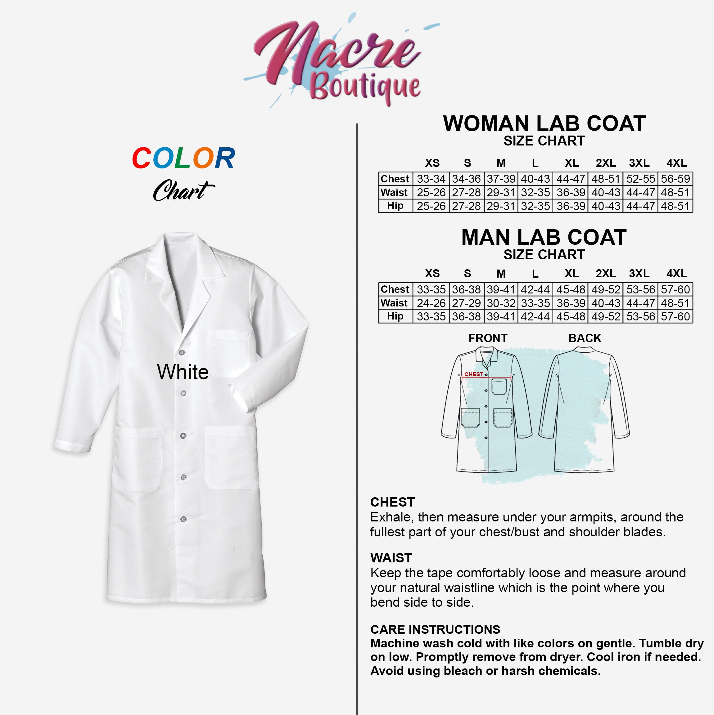 Personalized Embroidered Lab Coat, Custom Medical Jacket - Etsy