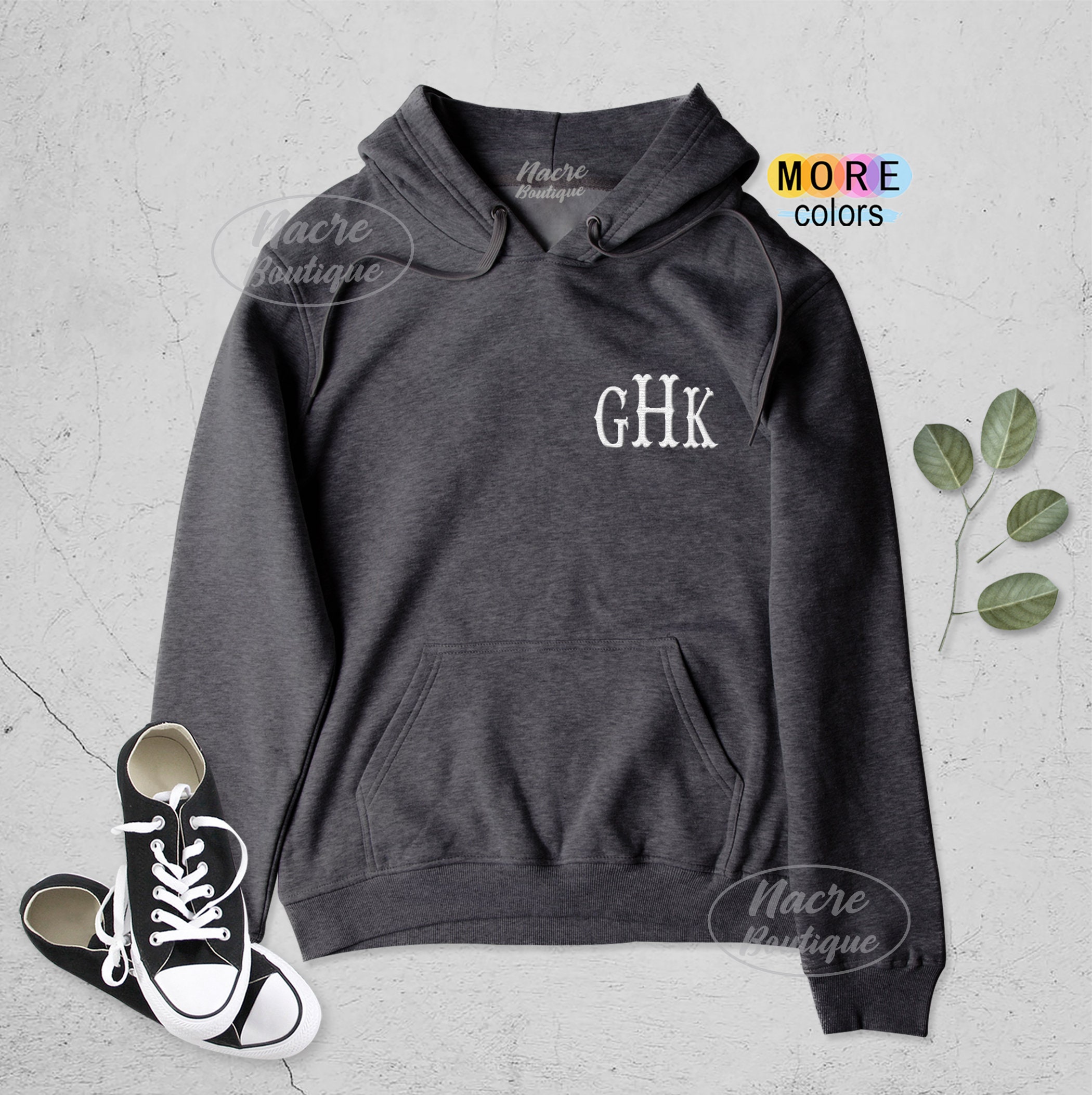 Custom Embroidered Hoodie Personalized With Your Text Logo | Etsy