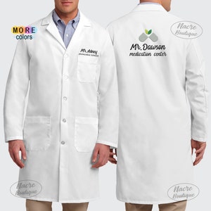 Custom Lab Coat Embroidered Medical Lab Coat Personalized - Etsy