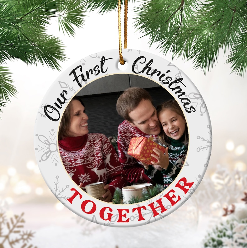 Our First Christmas Ornament Personalized Family Photo - Etsy