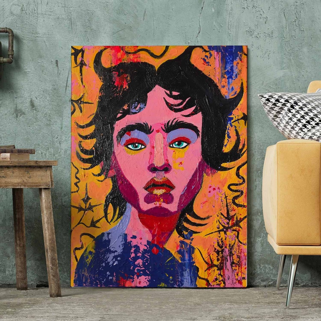 Wild Creeper Original Painting on Large Canvas. Mid Century Modern ...
