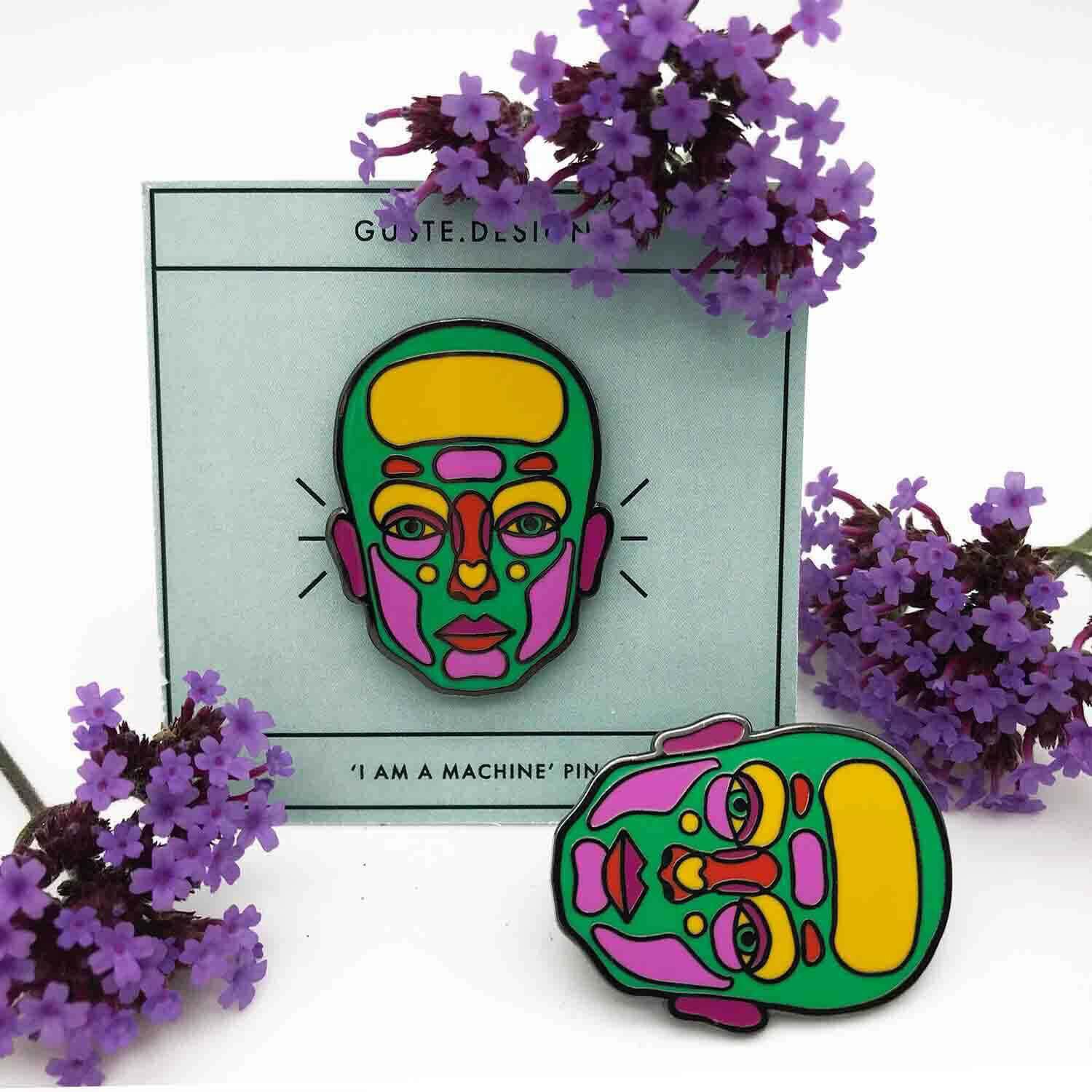 I Am A Machine Enamel Pin by Gusté.design. Unique, Colorful, Eclectic ...
