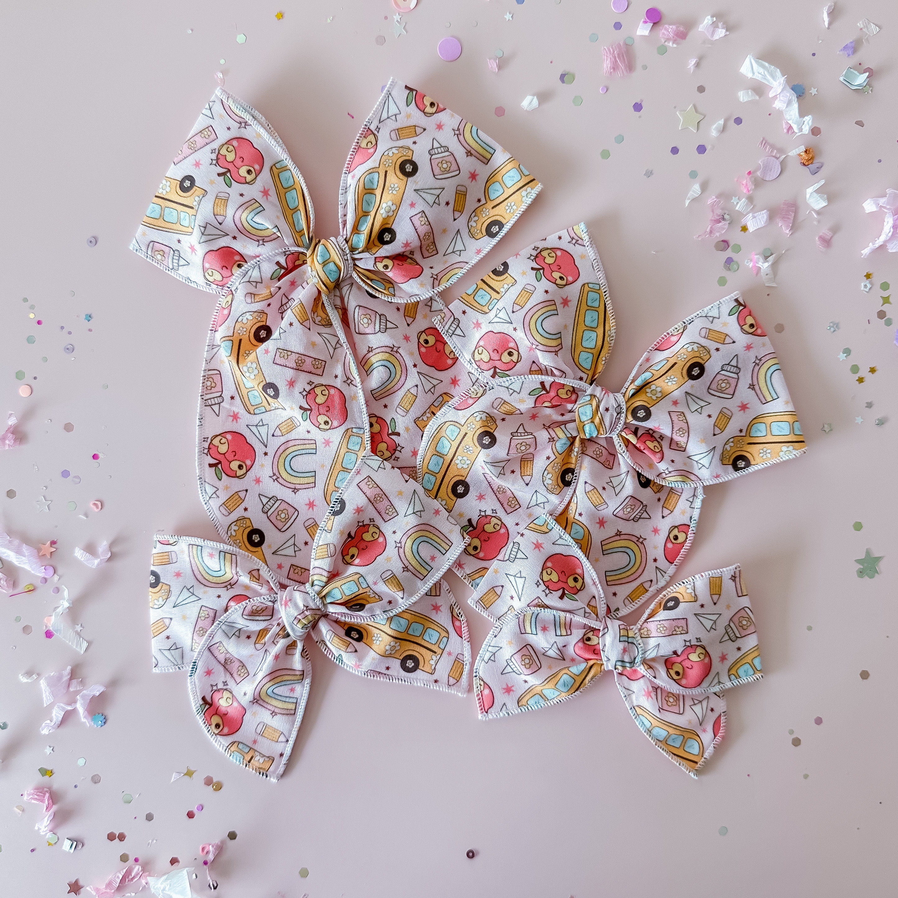 Hair Bow Retro Back to School - Etsy
