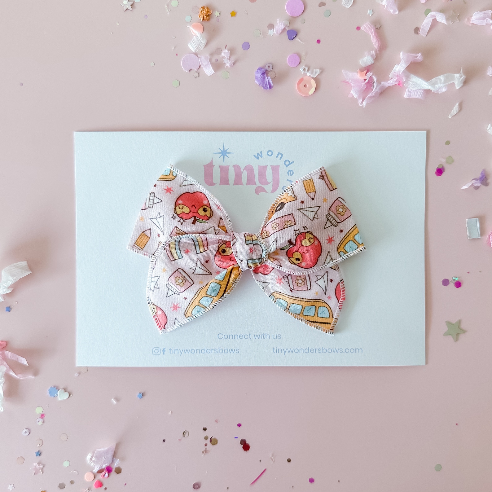 Hair Bow Retro Back to School - Etsy