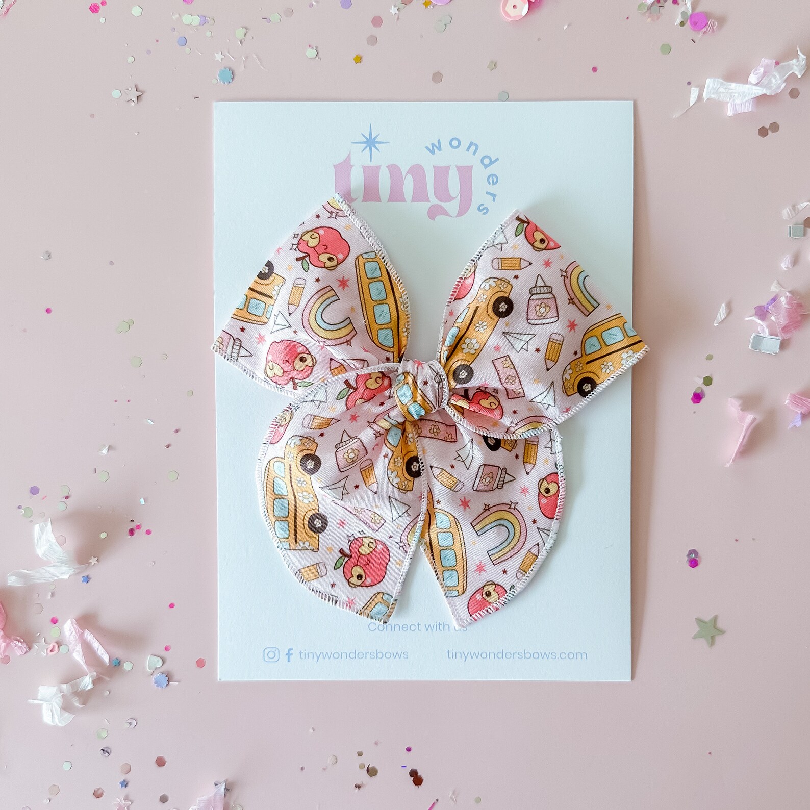 Hair Bow Retro Back to School - Etsy