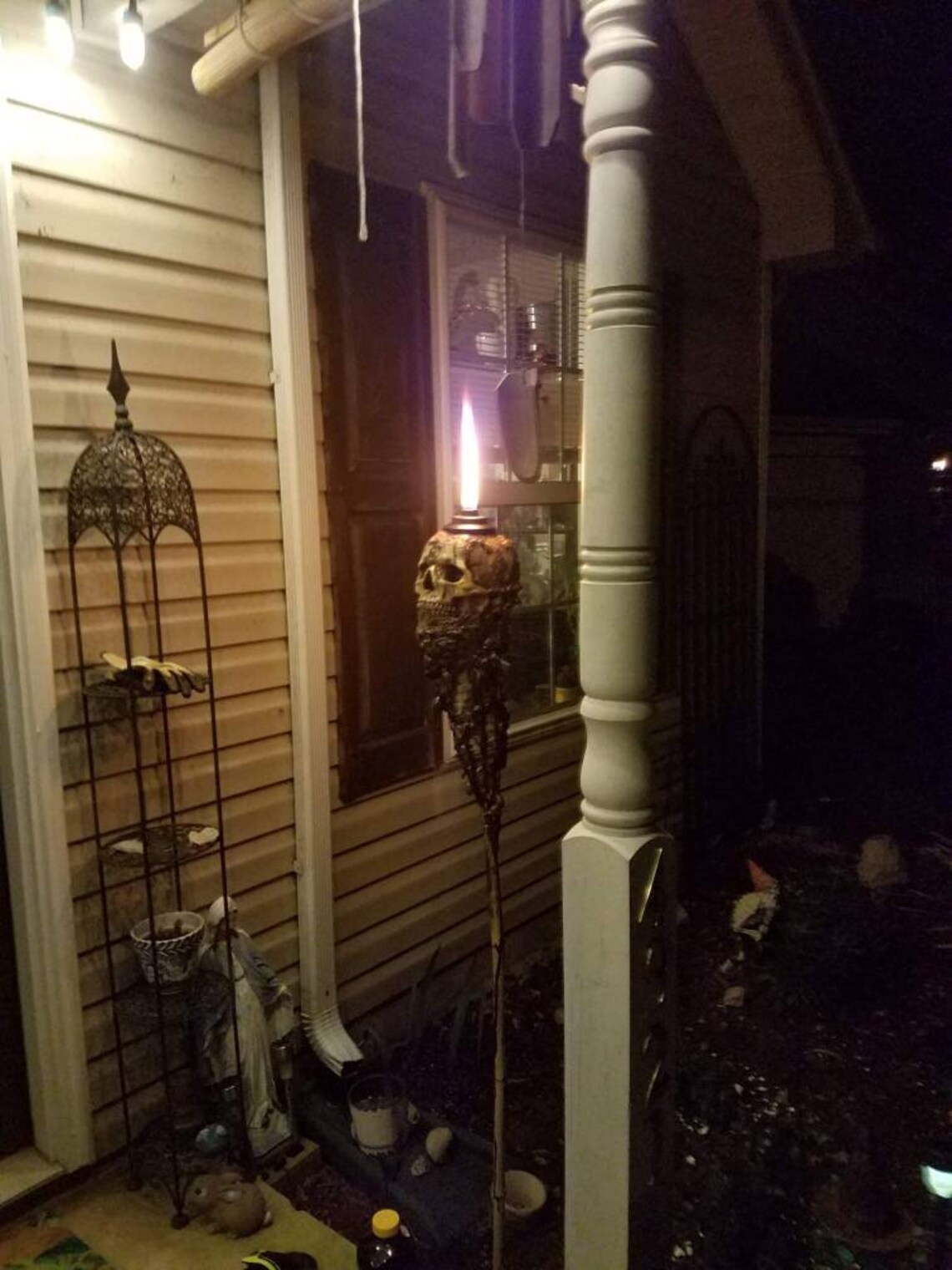 Skull Tiki Torch - Etsy