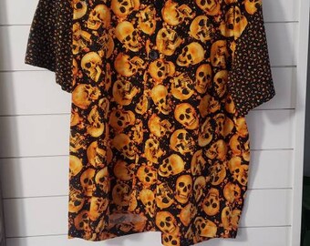 Halloween Button Up | Etsy