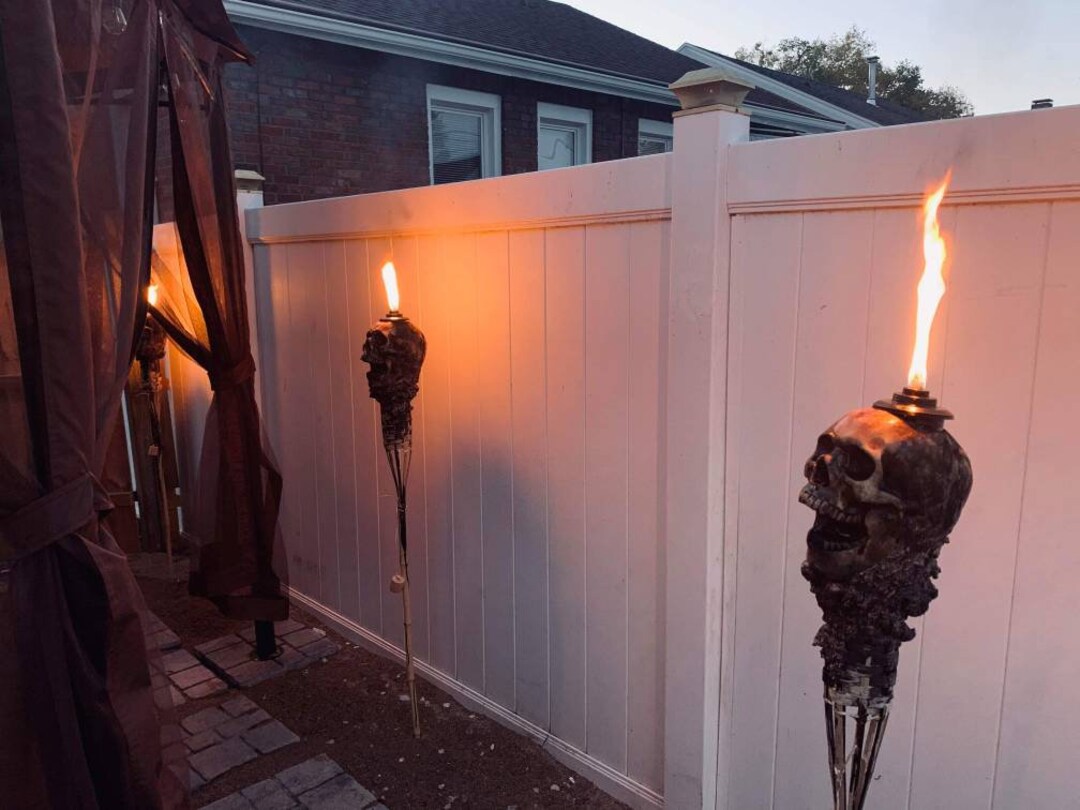 Skull Tiki Torch - Etsy