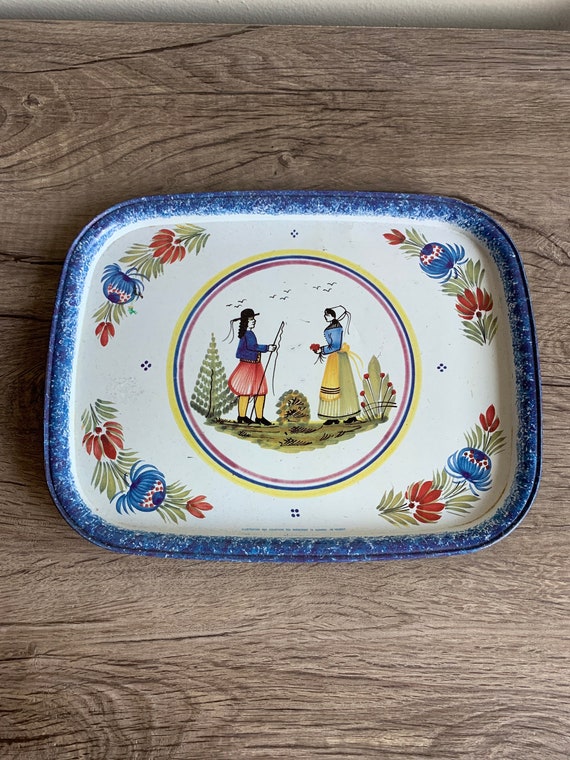 Vintage Massilly Metal Tray From France - Etsy