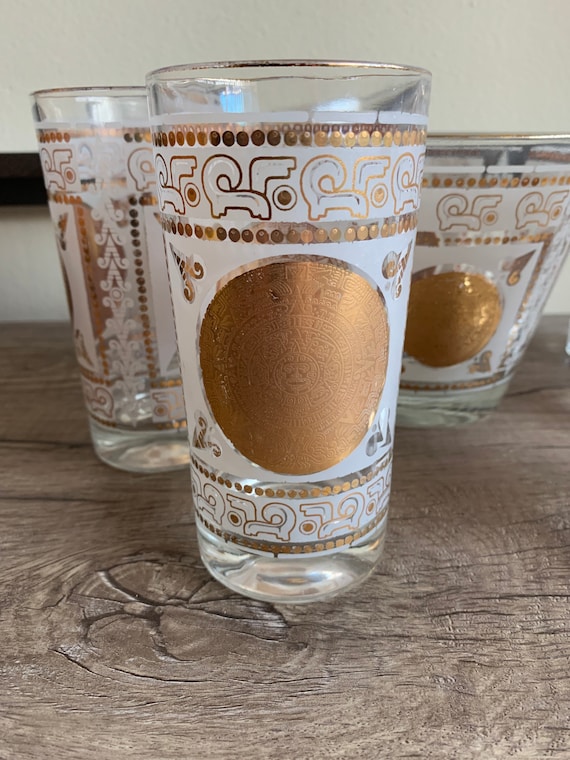 Kitchen & Dining Vintage Hazel Atlas Aztec Bar Set from 1950s Barware ...