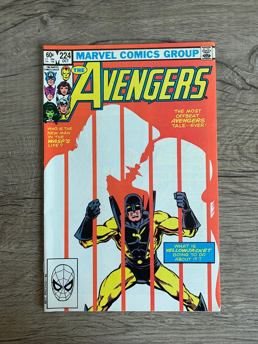 The Avengers Comic Book (vol 1, No. 224) October 1982 - Etsy
