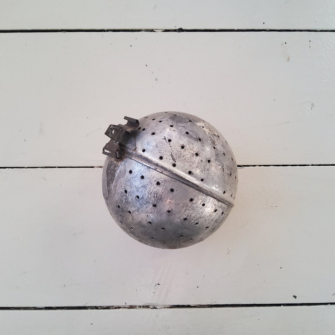Antique Tin French Rice Ball Cooker / Herb Infuser - Etsy