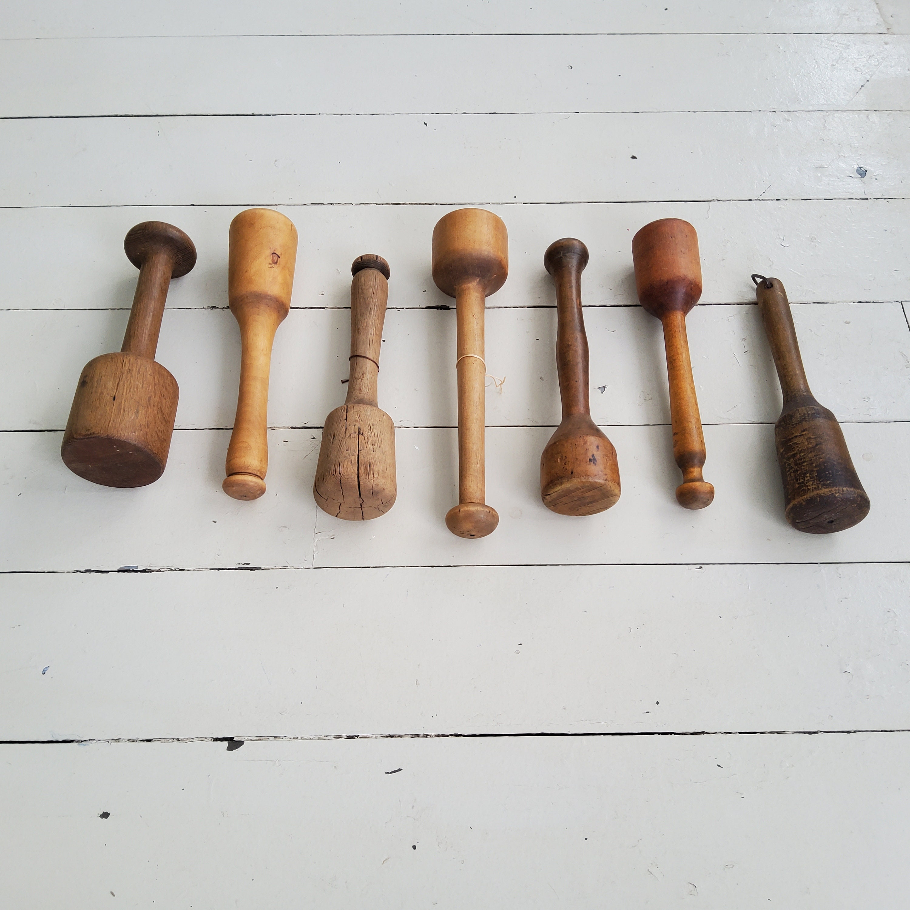 Vintage Kitchen Masher Wood Pestle Rolling Pin Antique Kitchen | Etsy
