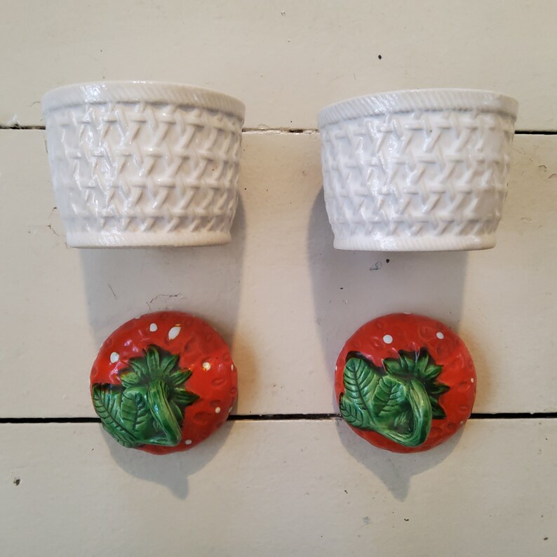 Strawberry Jam Pot Vintage Ceramic Jam Jar - Etsy
