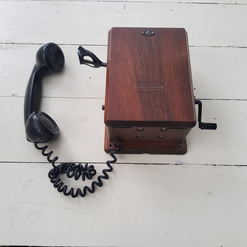 Antique Crank Phone - Etsy
